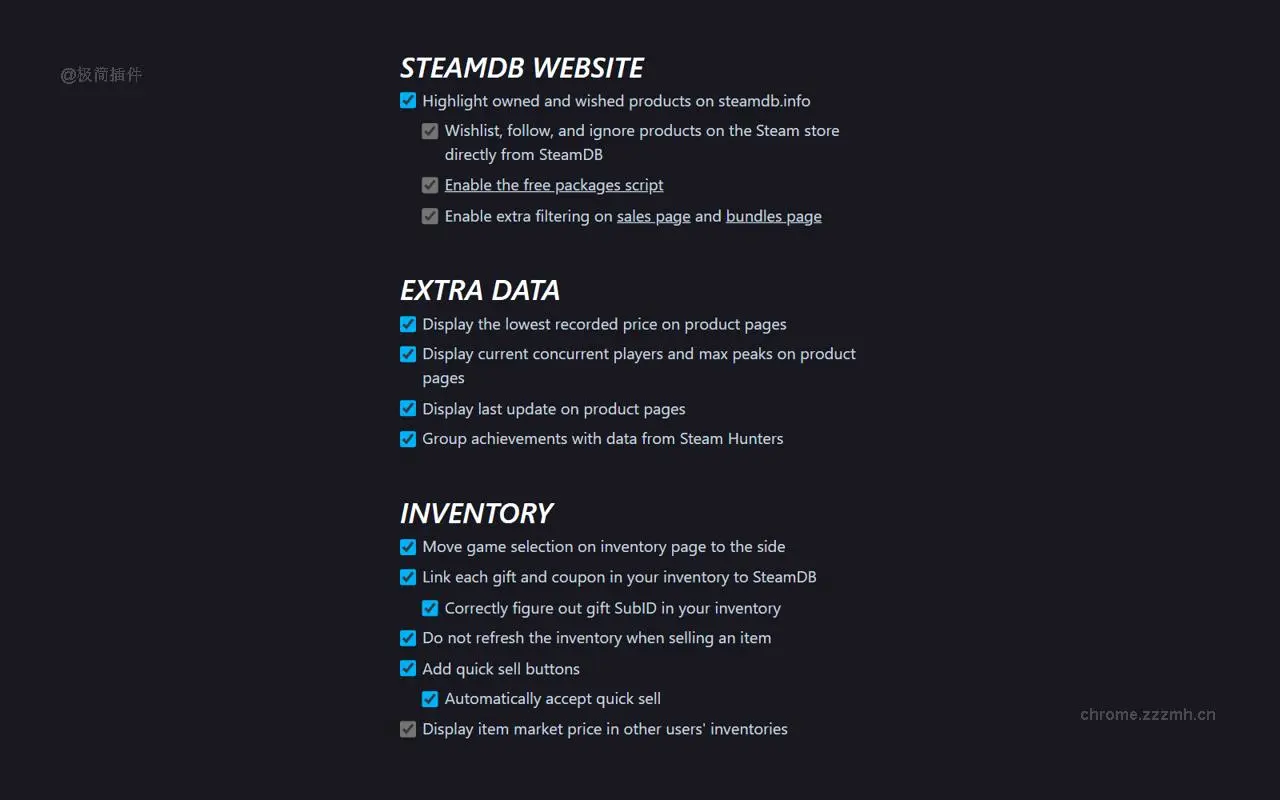 SteamDB_4.12_Chrome插件下载_极简插件